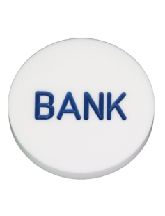 White Lucite Buttons - Bank – Rye Park Gaming